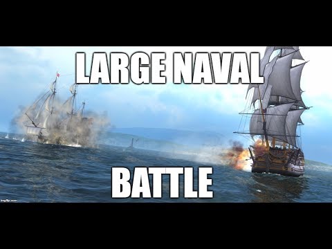 Naval Action | Large British vs Pirate Battle - YouTube