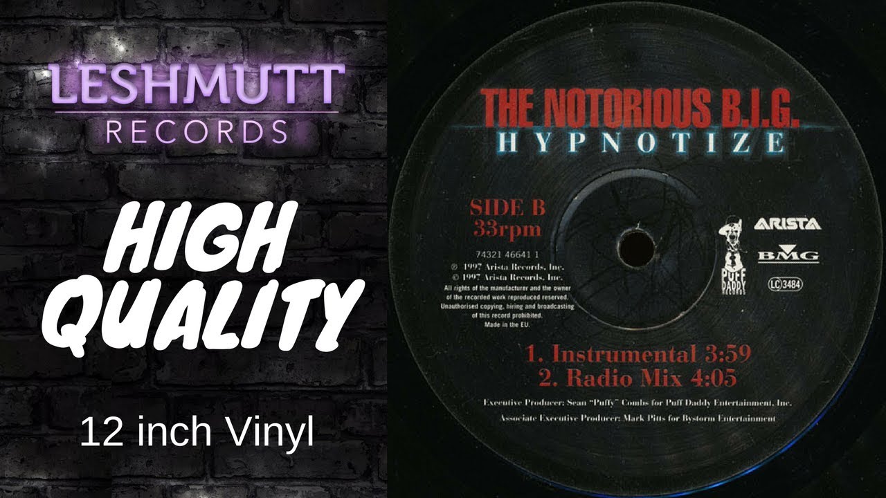 The Notorious B I G ‎– Hypnotize (Instrumental) - YouTube
