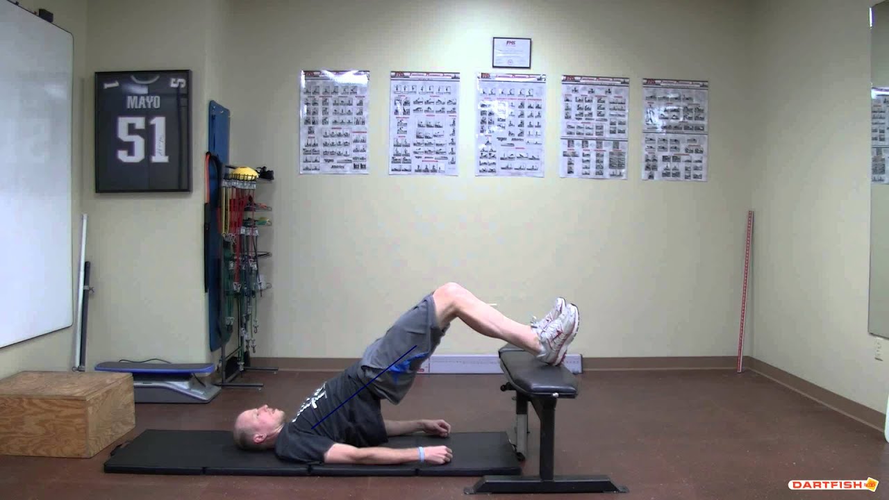 Russian Hamstring on Bench - YouTube