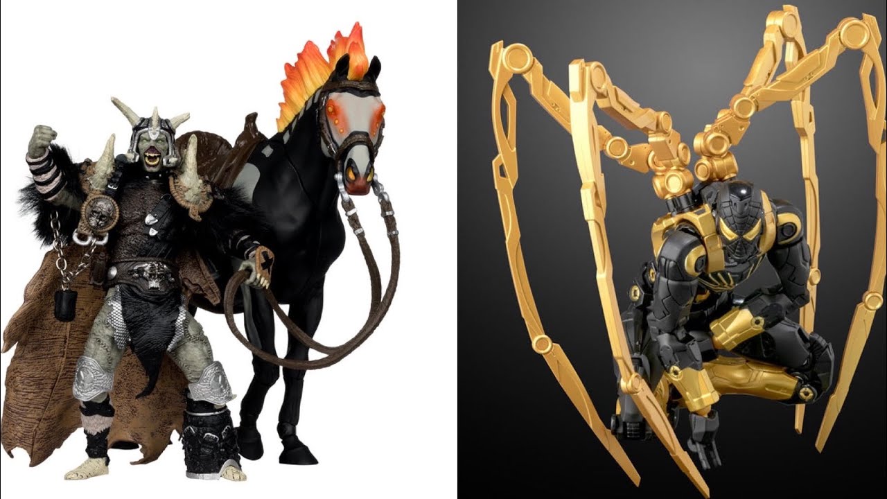 New McFarlane Toys Spawn & Spider-Man Iron Spider action figures ...