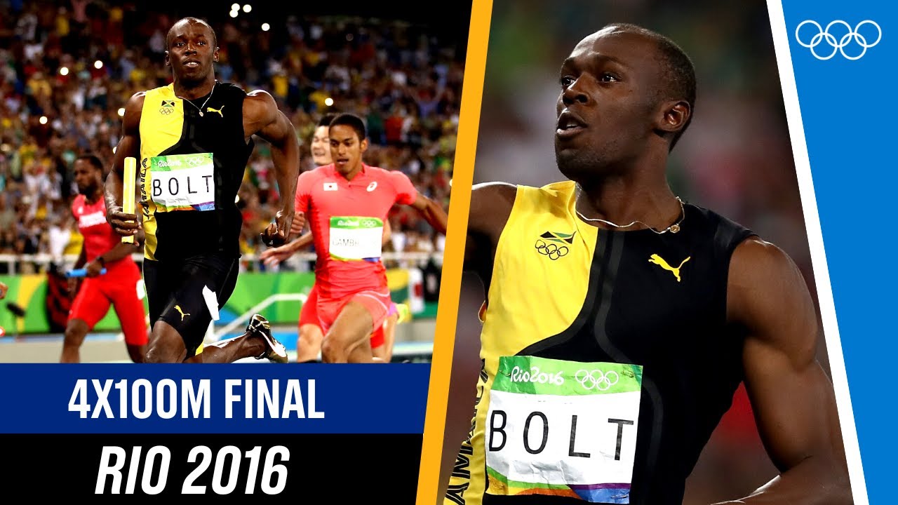 Usain Bolt's EIGHTH Olympic Gold! | Full Men's 4x100m final at Rio 2016 ...