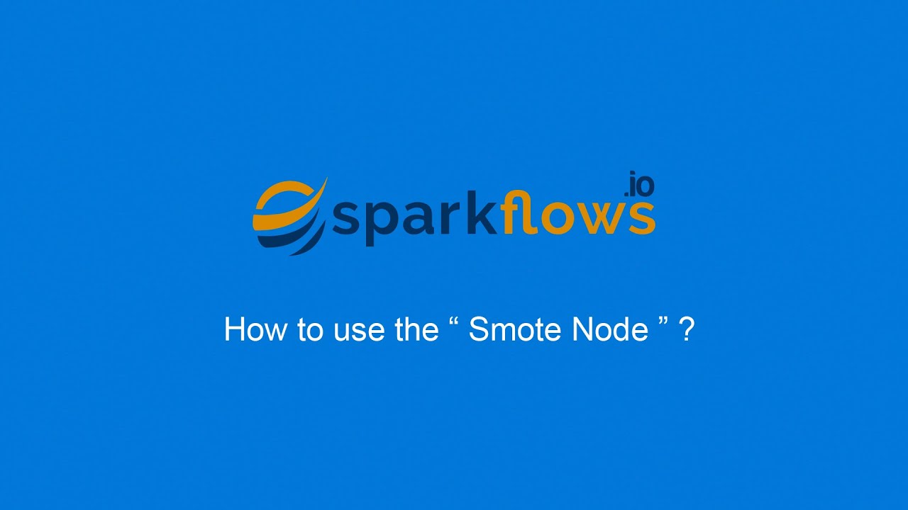 How to Use the SMOTE Node - YouTube