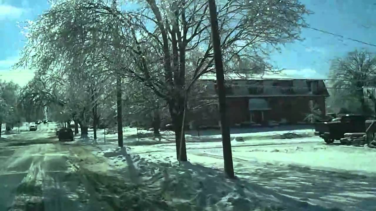 Adrian Michigan ice storm aftermath Feb 20, 2011 - YouTube