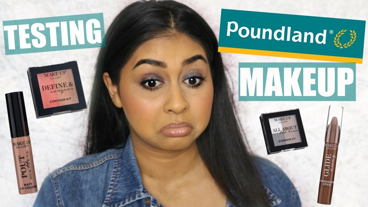 TESTING POUNDLAND MAKEUP! EVERYTHING £1...I'M SHOOK! - YouTube