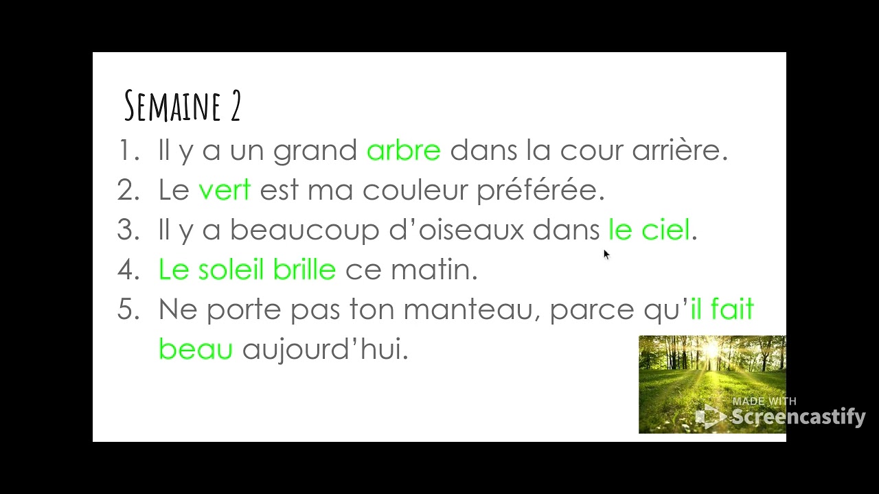 Mots de la semaine(mars)| Words of the week (March) Week 2| French ...