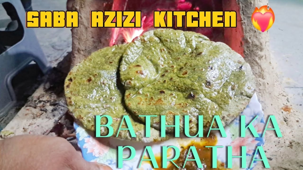 chule pe bathua ka paratha recipe making saba azizi kitchen ️‍🔥 #food # ...