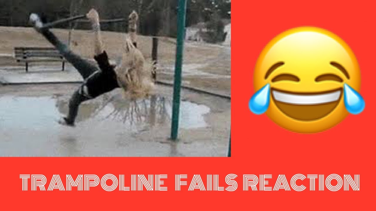 Reacting to trampoline fails - YouTube