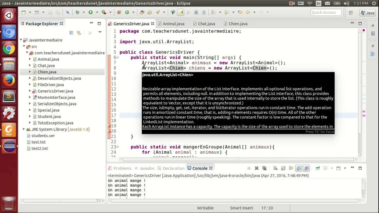 JAVA (Intermédiaire) - 99 - La généricité en Java (Partie 6/6) - YouTube