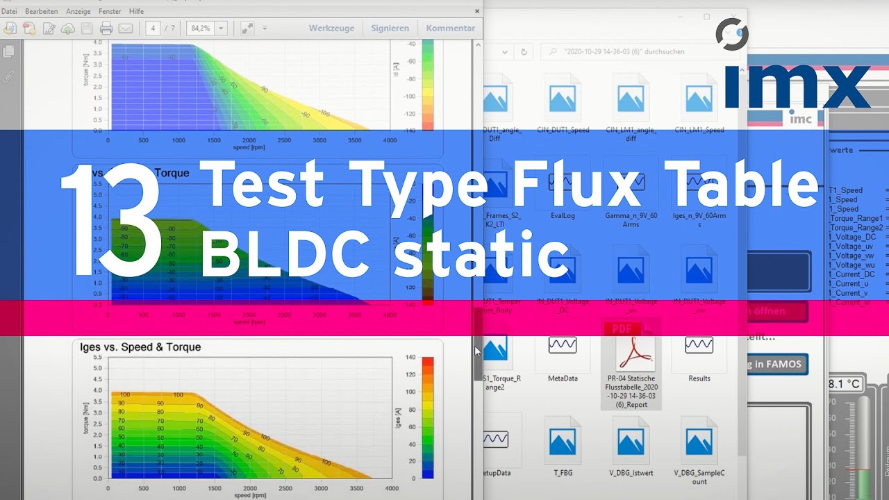 imx Electric Motor Test Bench: Test Type Flux Table BLDC Static - YouTube