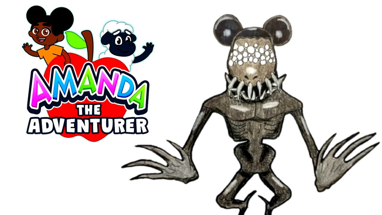 Cómo DIBUJAR a😱AMANDA MONSTRUO de AMANDA the ADVENTURER / How to DRAW ...