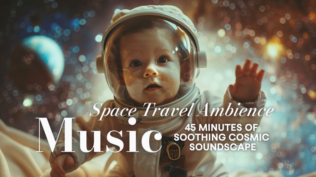 45 Minutes of Space Travel Ambience Music with Whimsical Baby Astronaut ...