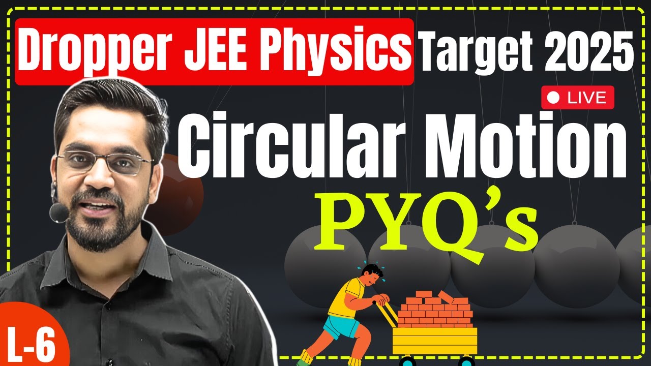 Dropper Physics Lec - 6 | PYQ’s | वृत्ताकार गति (Circular Motion) ASP SIR - YouTube