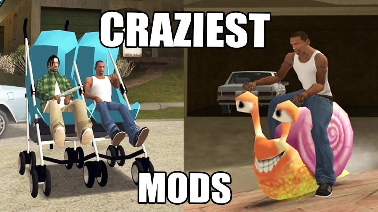 GTA San Andreas Funniest Car Mods - YouTube