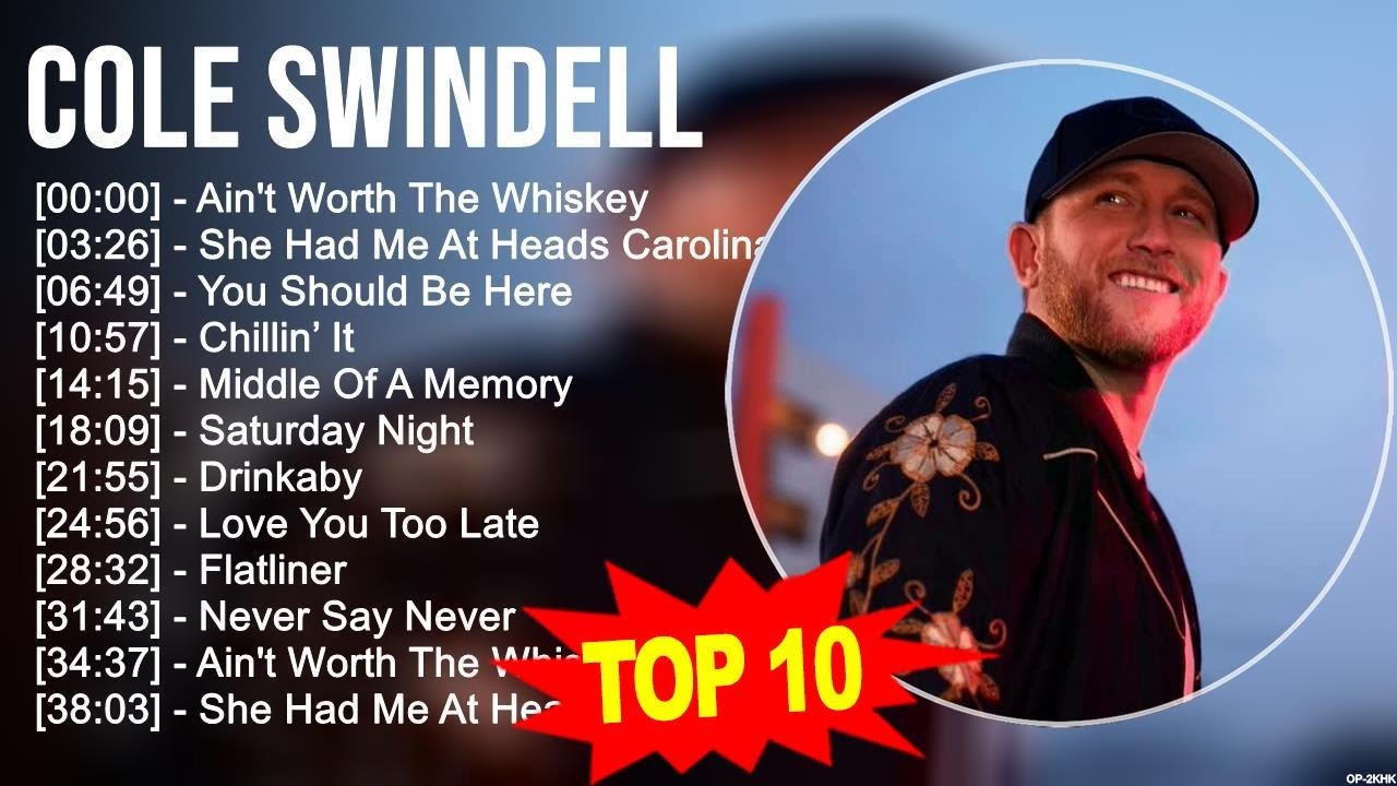 Cole Swindell 2023 MIX ~ Top 10 Best Songs ~ Greatest Hits ~ Full Album ...