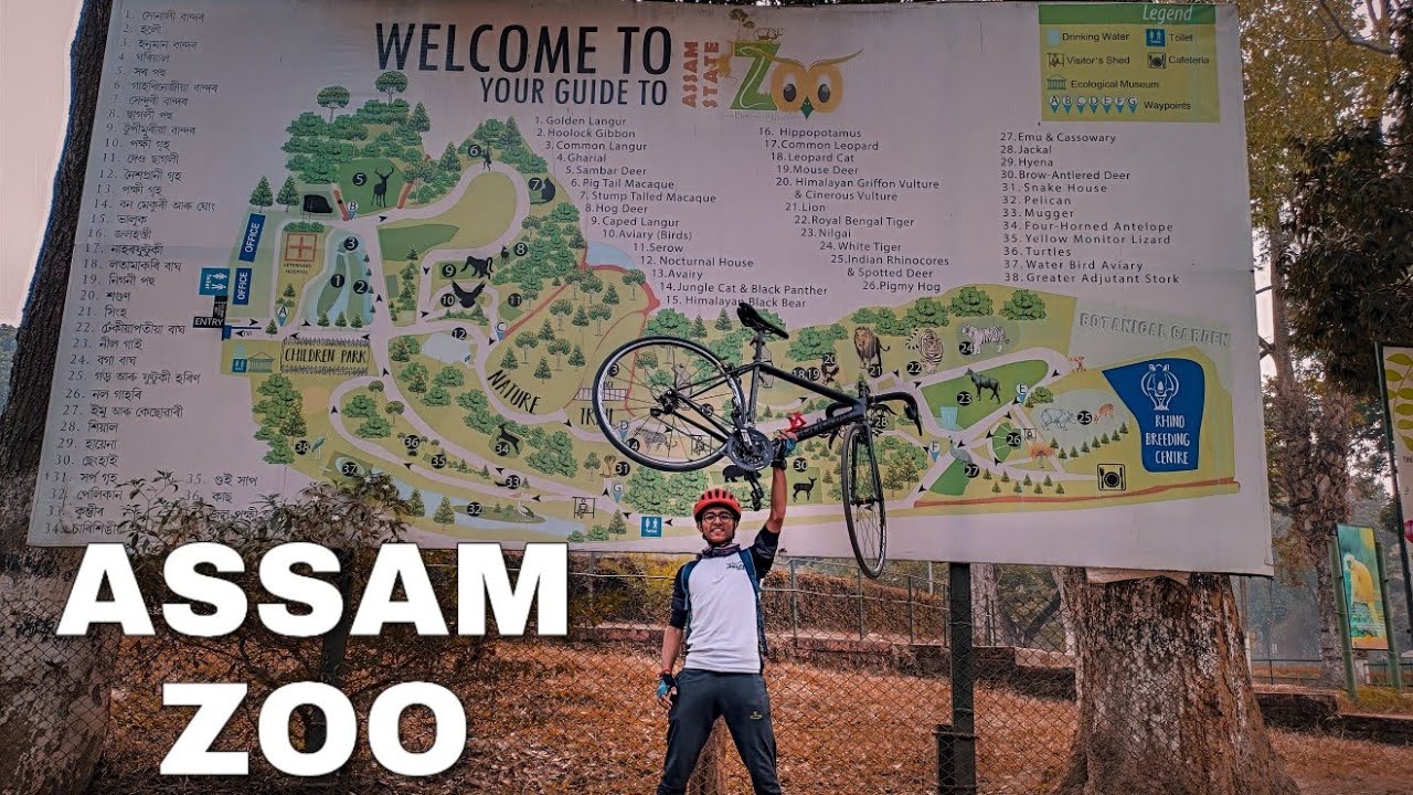 Exploring zoo with cycle 😍 | TRACK AND TRAIL | Guwahati Zoo - YouTube
