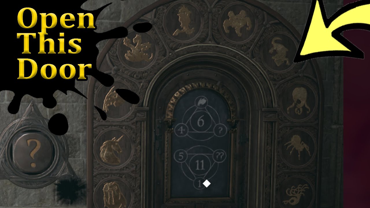 How to open Creature door grand staircase hogwarts legacy - YouTube