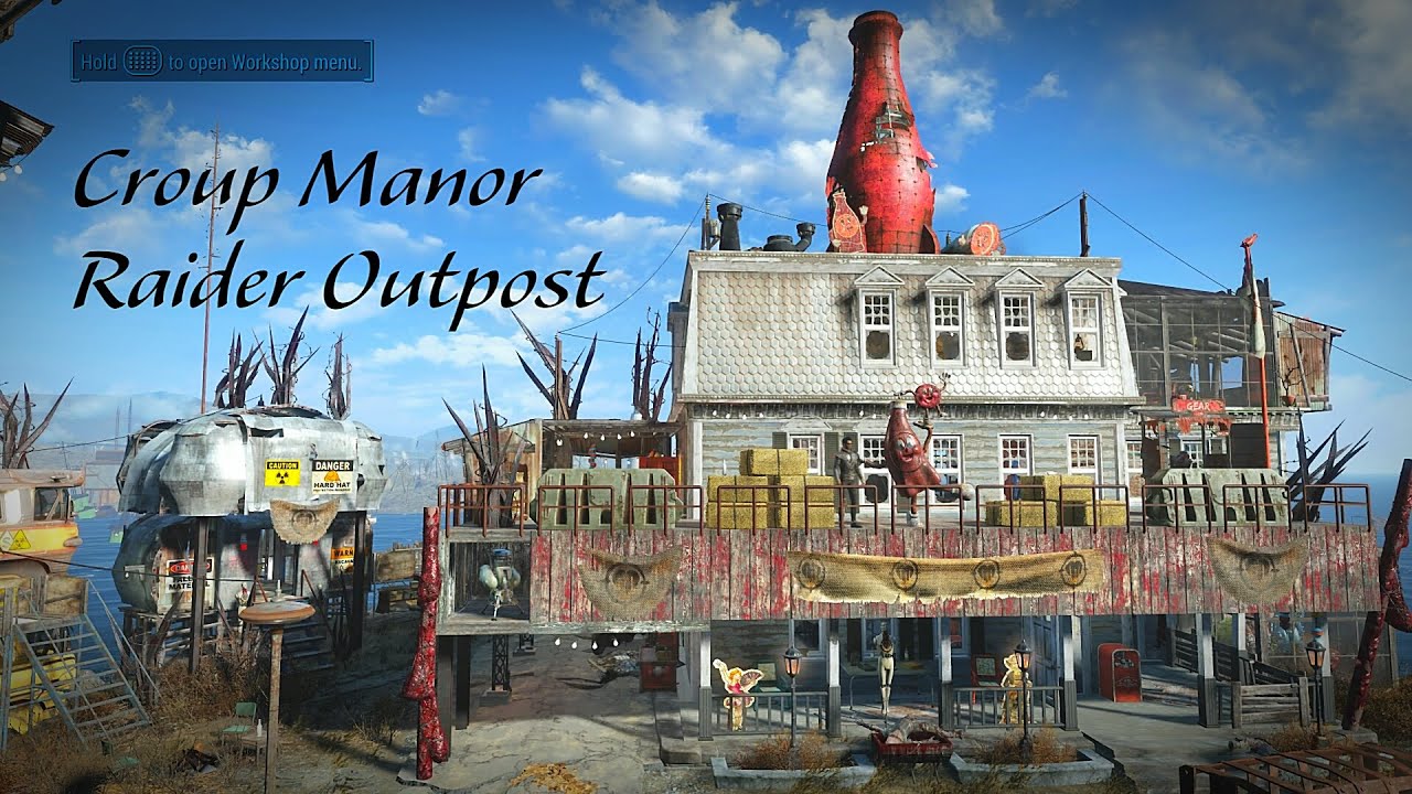 Fallout 4 | Croup Manor Raider Outpost - YouTube