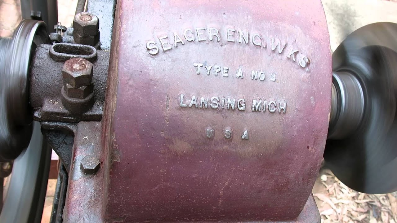 Olds-Seager Model 3A 4.5HP hit-and-miss stationary engine c. 1910 - YouTube
