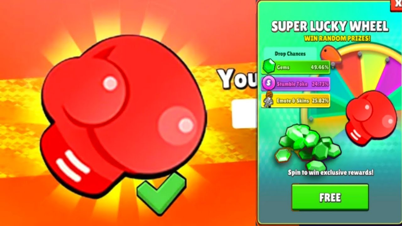 *GET* Esey Punch Emote Free Super Lucky Wheel - Stumble Guys - YouTube