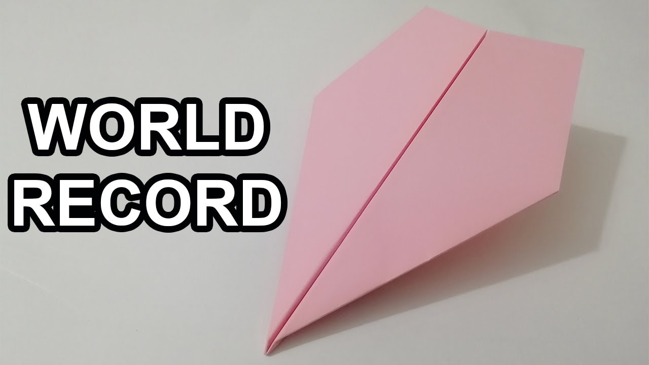 How to make the world record paper airplane - YouTube