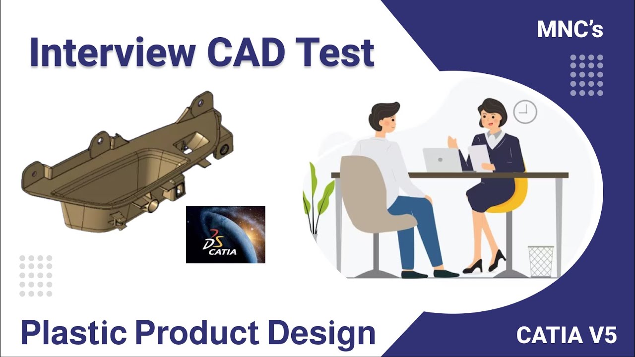 CATIA V5 | CAD TEST Series-1 | Plastic Product Design | Part 2/15 | OEM ...