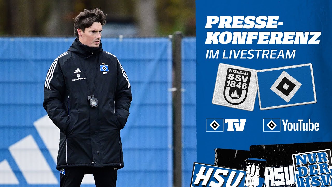 RE-LIVE: PRESSEKONFERENZ MIT MERLIN POLZIN I SSV Ulm vs. HSV I 16 ...