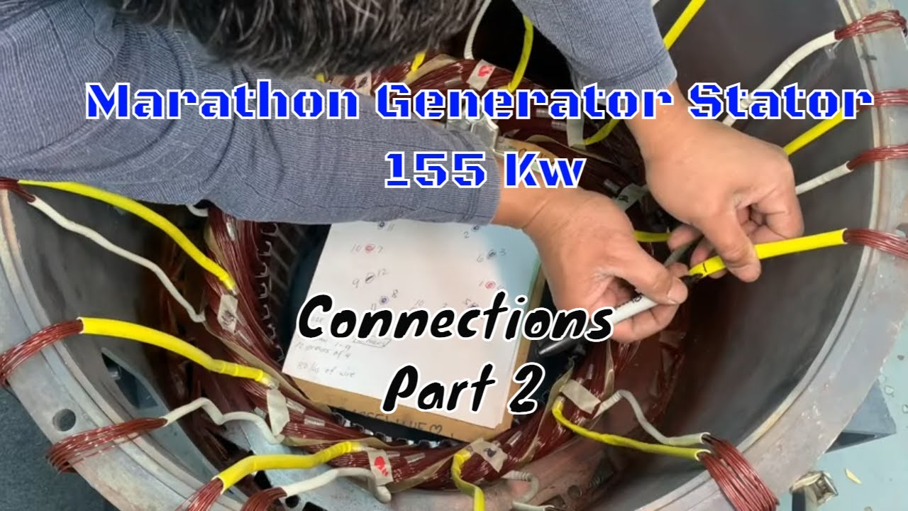 Rewinding 155 Kw Generator Marathon Part 2 | Data & Diagram | Original ...
