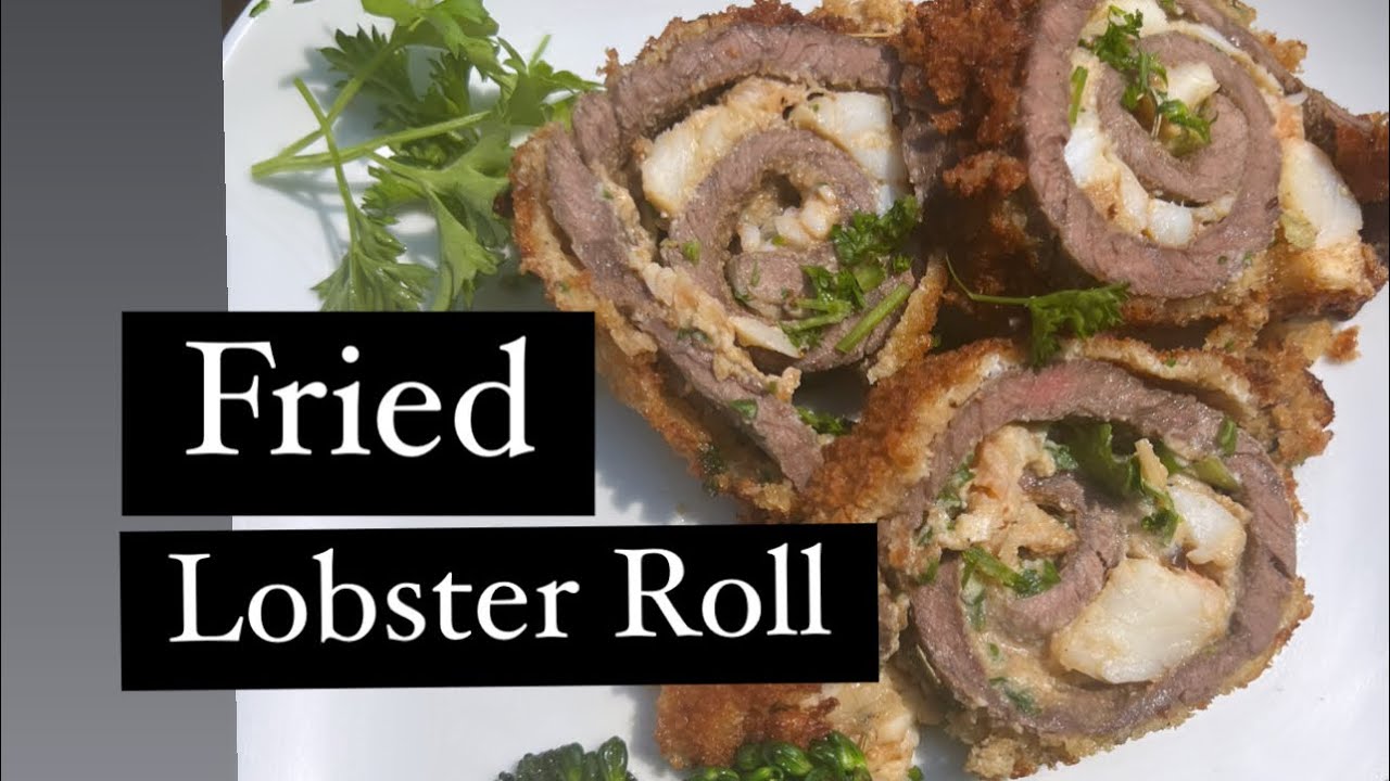 Deep fried Caribbean lobster tail and steak pinwheel! - YouTube