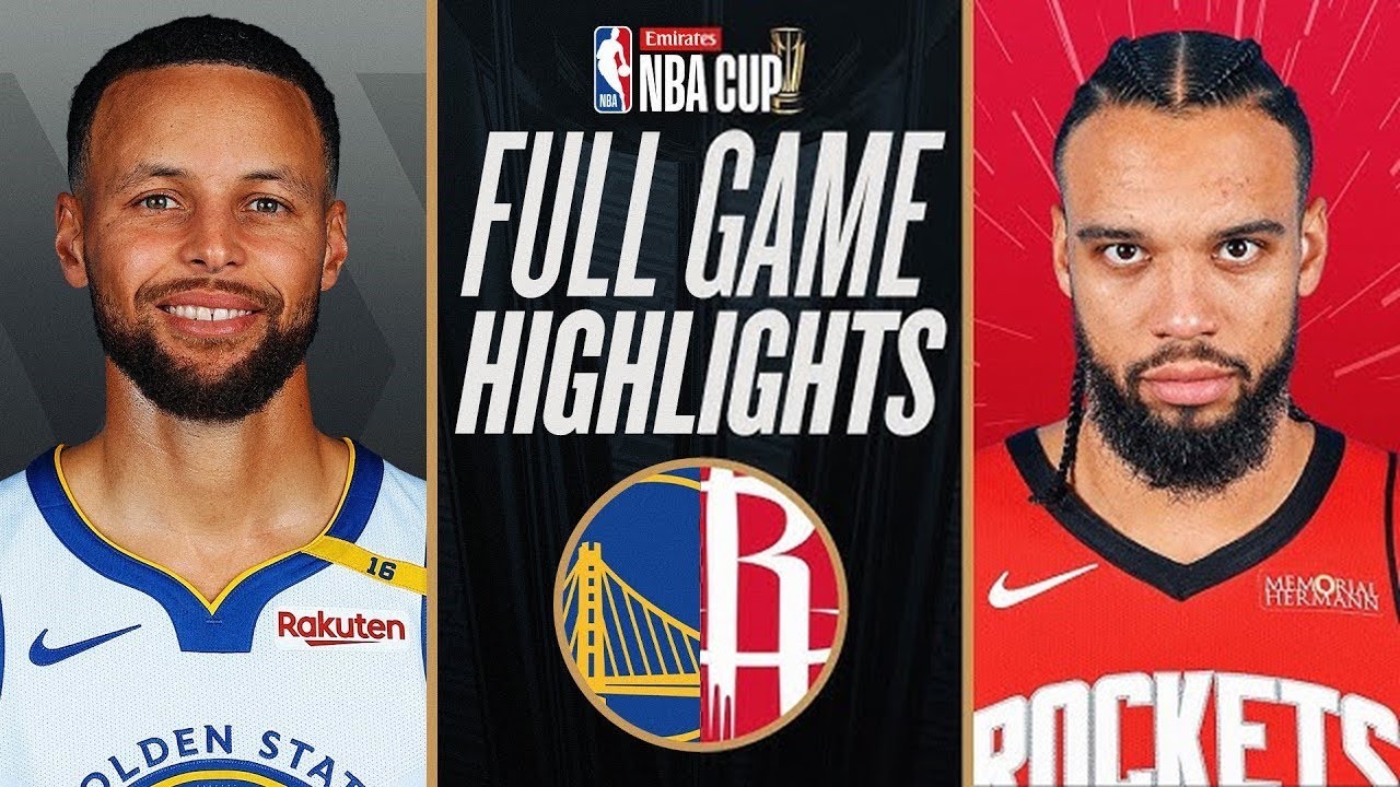WARRIORS vs ROCKETS | EMIRATES NBA CUP FULL GAME HIGHLIGHTS | December ...