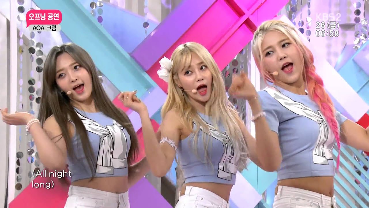 AOA Cream in 2TV Morning - YouTube
