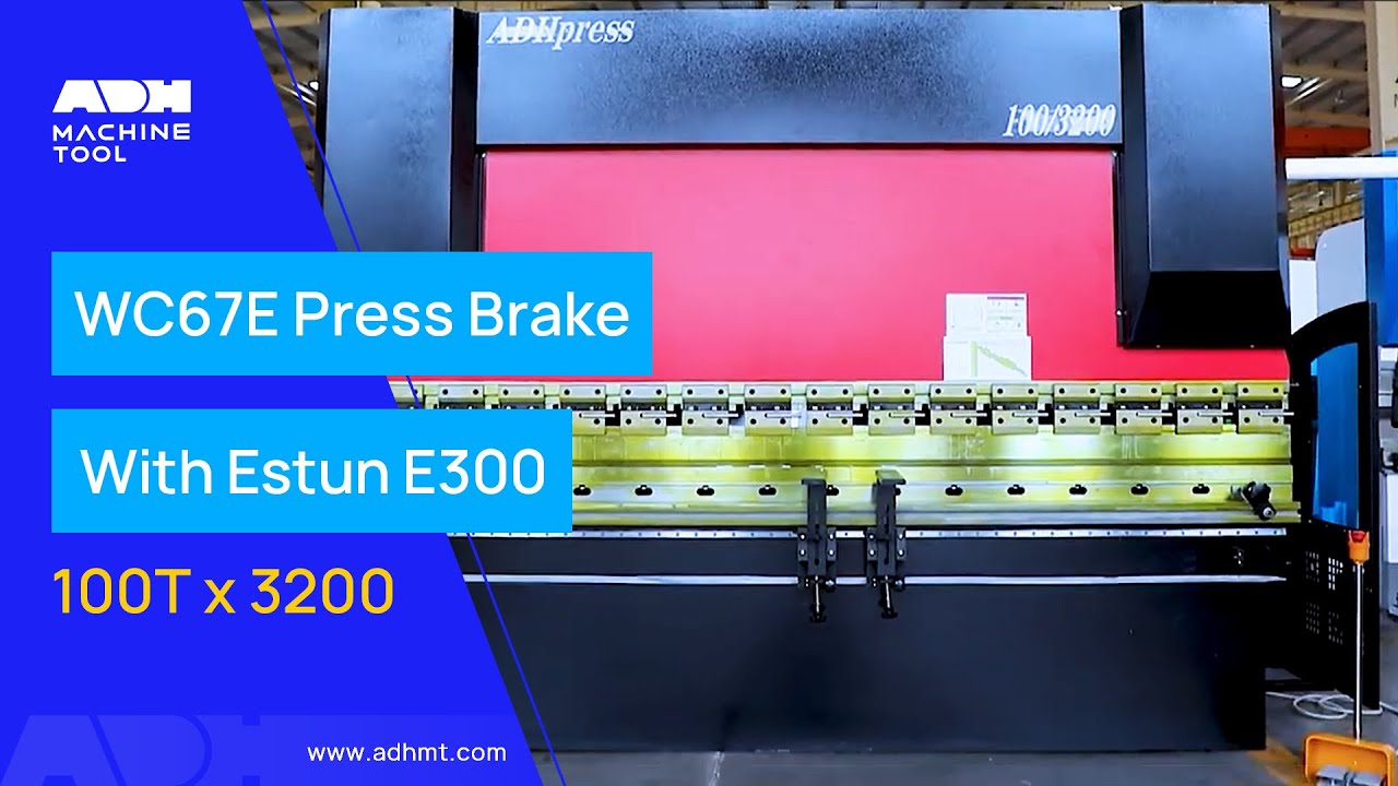 WC67E 100Tx3200 Press Brake With Estun E300 Controller - YouTube