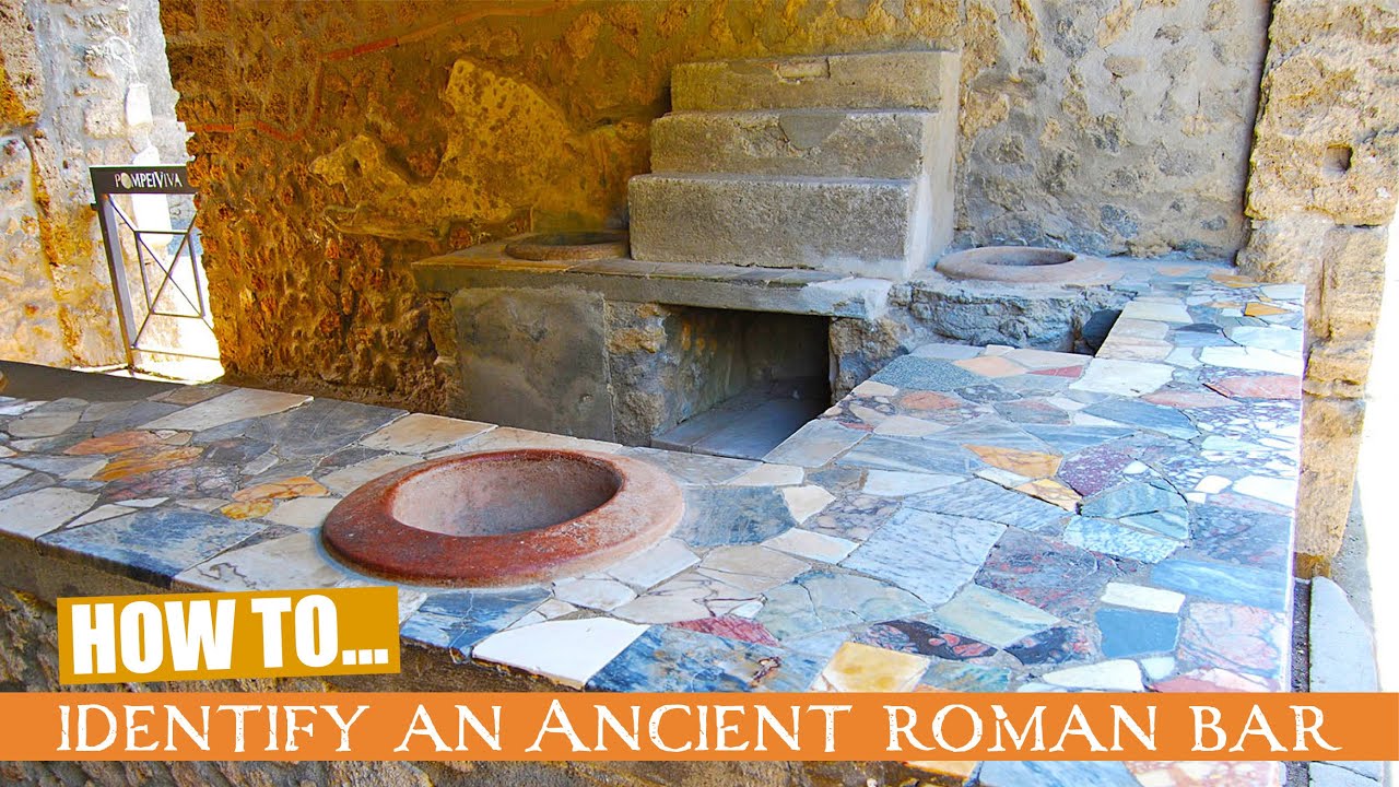 How to identify an ancient Roman bar at Pompeii - YouTube