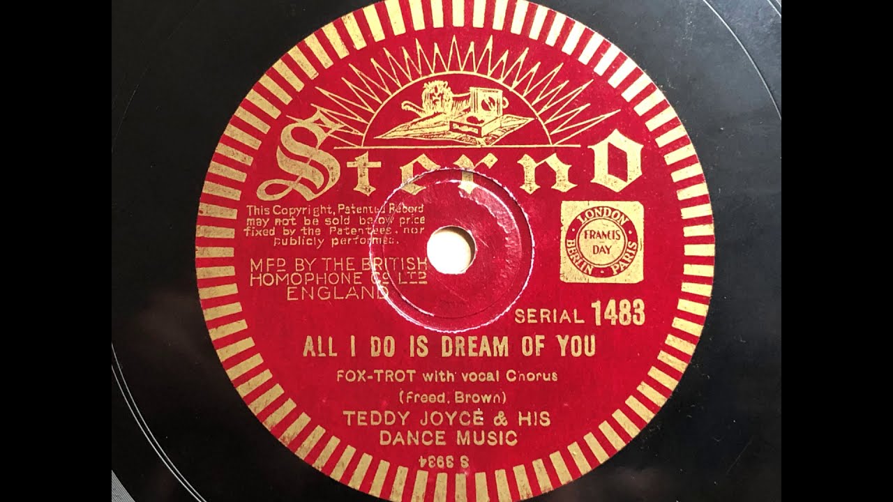All I Do Is Dream Of You - Teddy Joyce And His Dance Music - Sterno ...