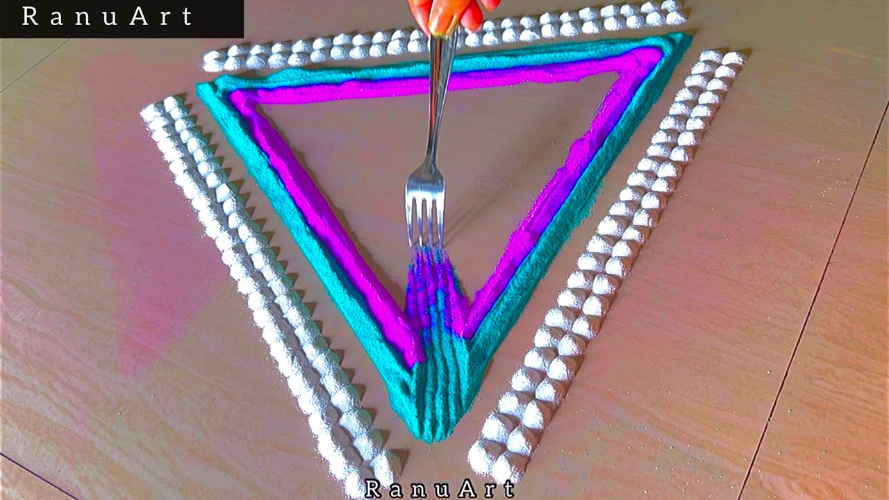 Simple Rangoli | Diwali Rangoli Designs | Navratri Rangoli designs ...