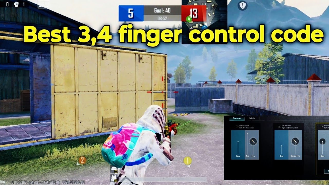 Best 3 and 4 finger code for beginners in bgmi and pubg mobile - YouTube