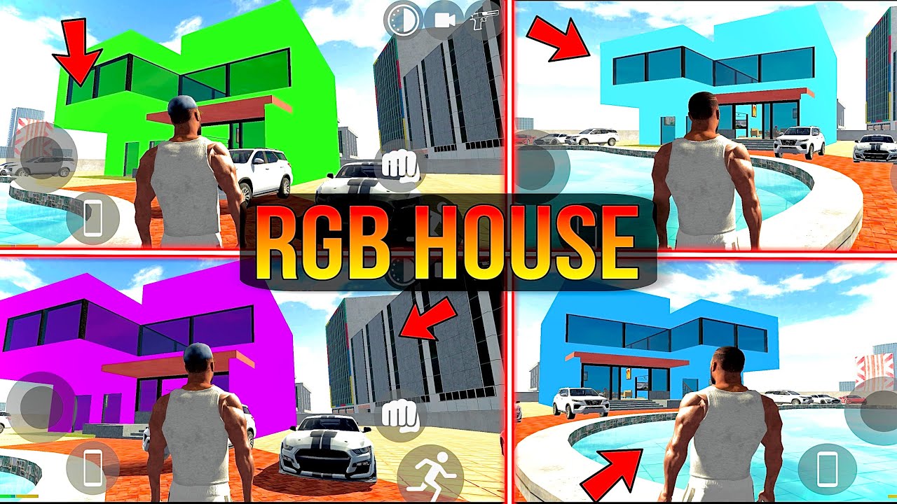 RGB color new house || rgb color indian bike driving 3d || new update ...