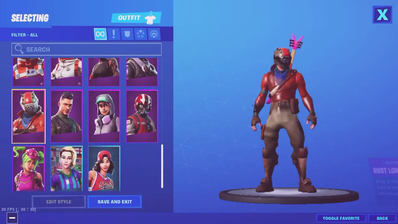 my skins on fortnite mobile - YouTube