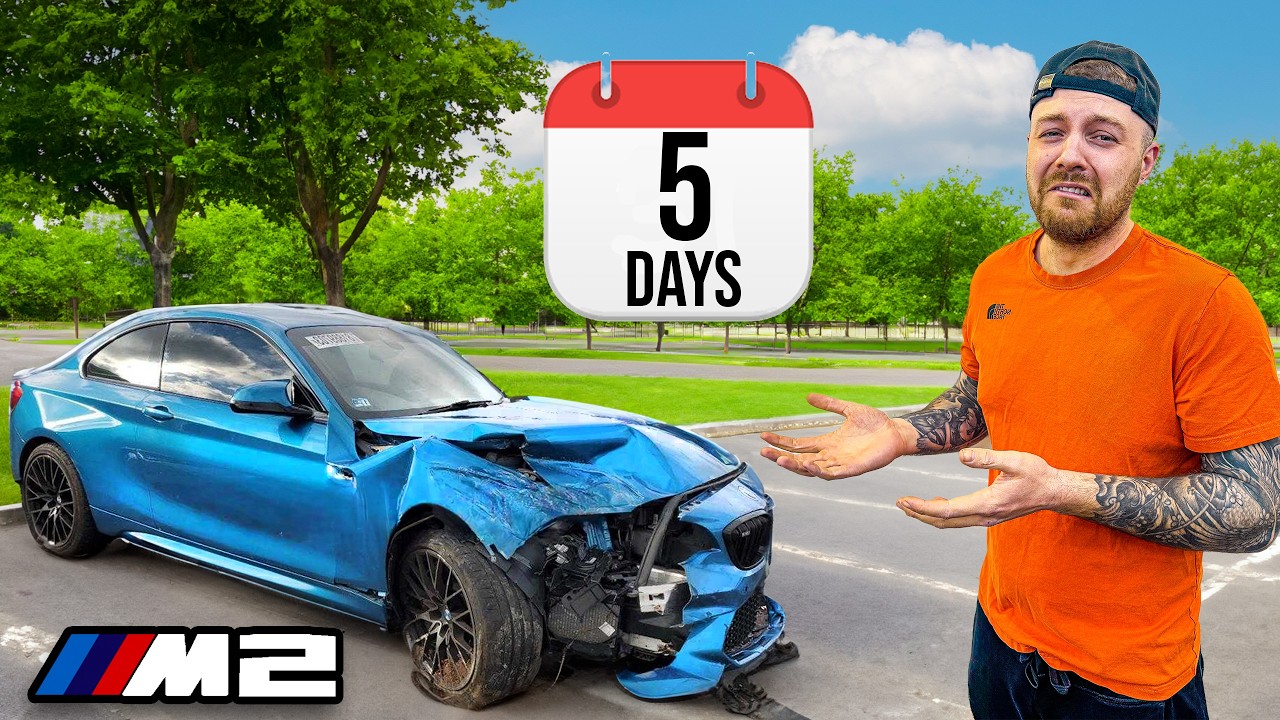REBUILDING A WRECKED BMW M2 & ATTEMPTING THE NURBURGRING IN 5 DAYS ...