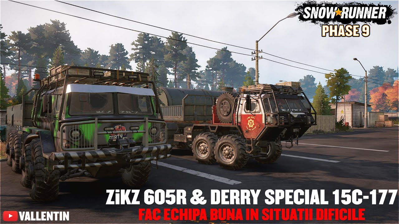 SNOWRUNNER : Phase 9 | ZIKZ 605R & DERRY SPECIAL 15C-177 - YouTube