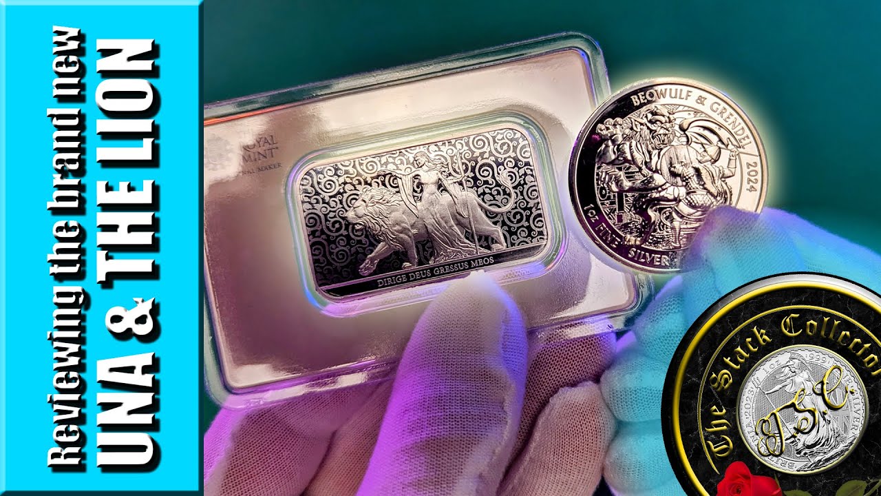 Reviewing the BRAND NEW UNA & THE LION BAR & Beowulf coin too - YouTube