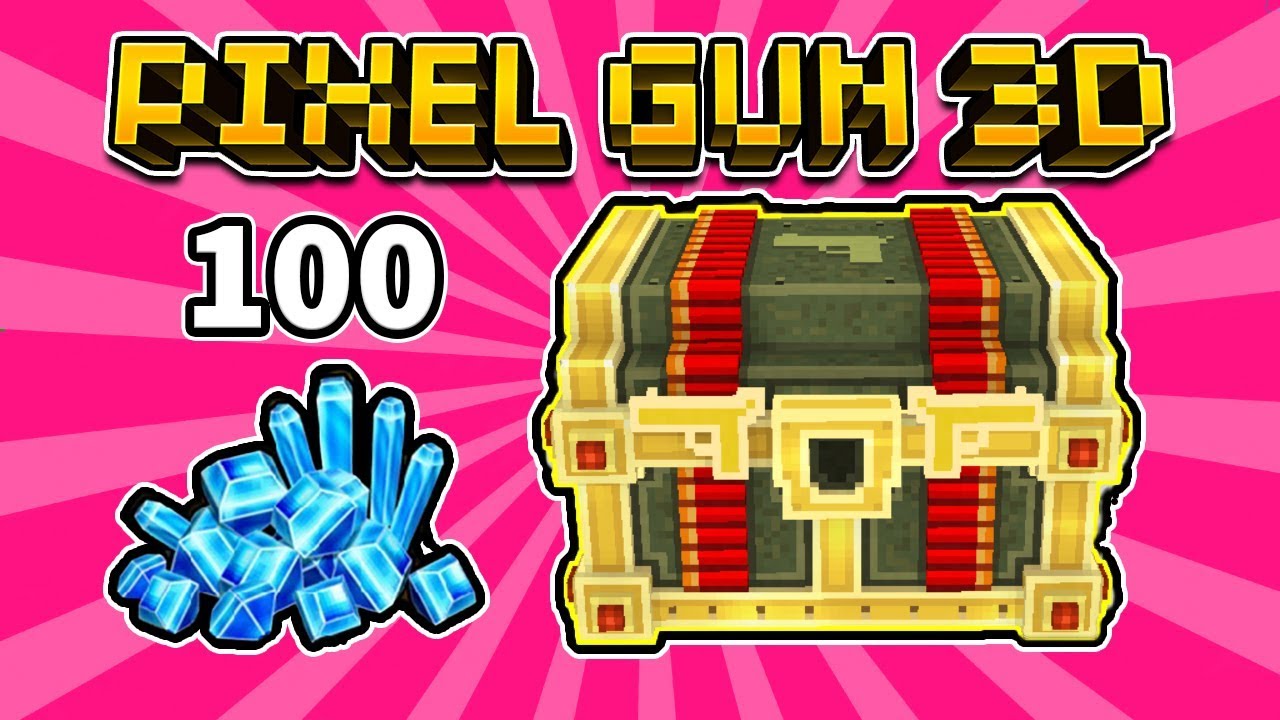WHAT DO YOU GET FROM 100 GEMS - Pixel Gun 3D Lucky Chest Opening - YouTube