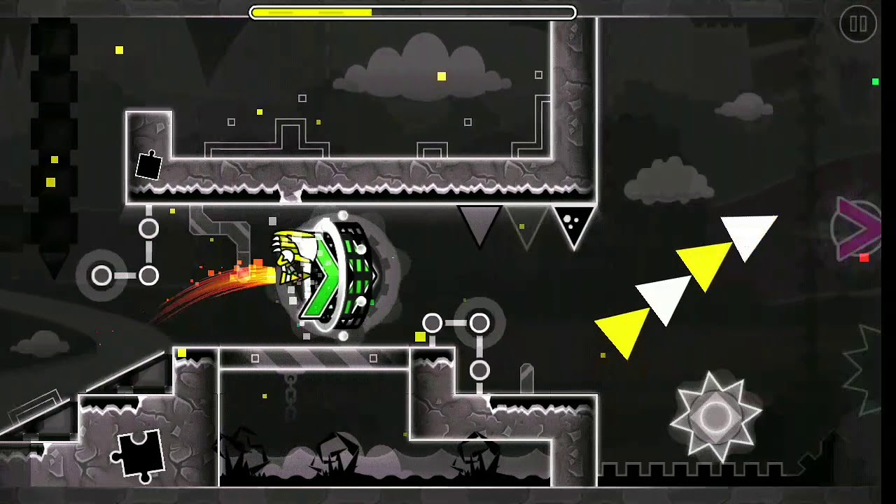 Geometry Dash Dinosaur level. - YouTube