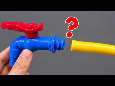 Very Few People Know This Trick | Easy Way to Connect a PVC Valve to a Flexible Water Hose