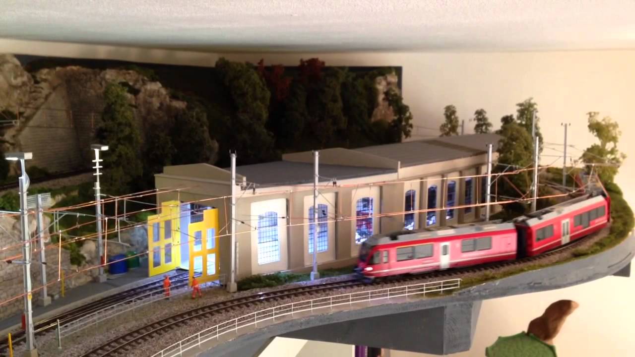 Bemo RhB H0m Allegra 3501 Bernina Waas 4 - YouTube