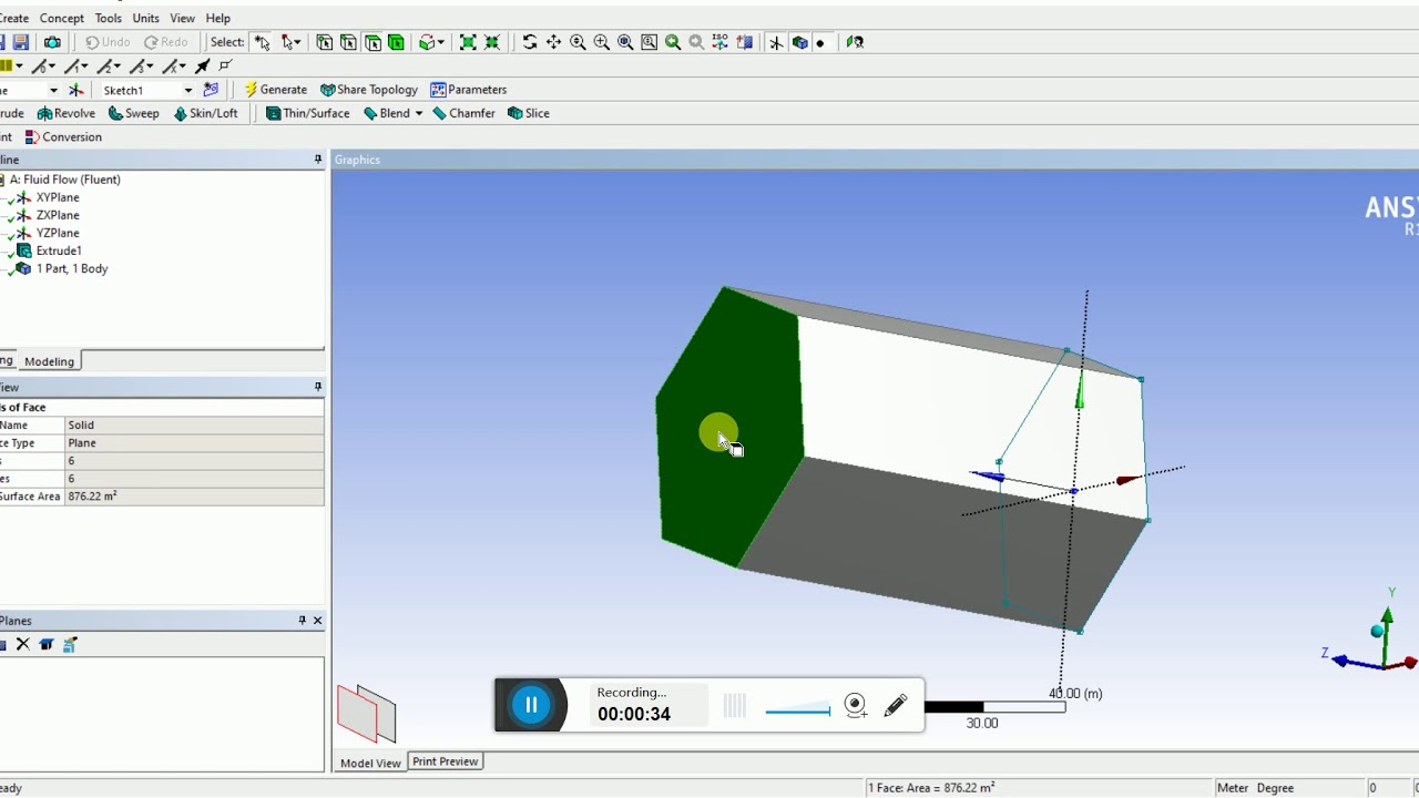Cut Material in ANSYS - YouTube