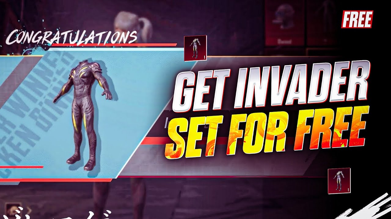 How to get free Invader Set In BGMI | INVADER SET KESE BUY KRE FREE ME ...