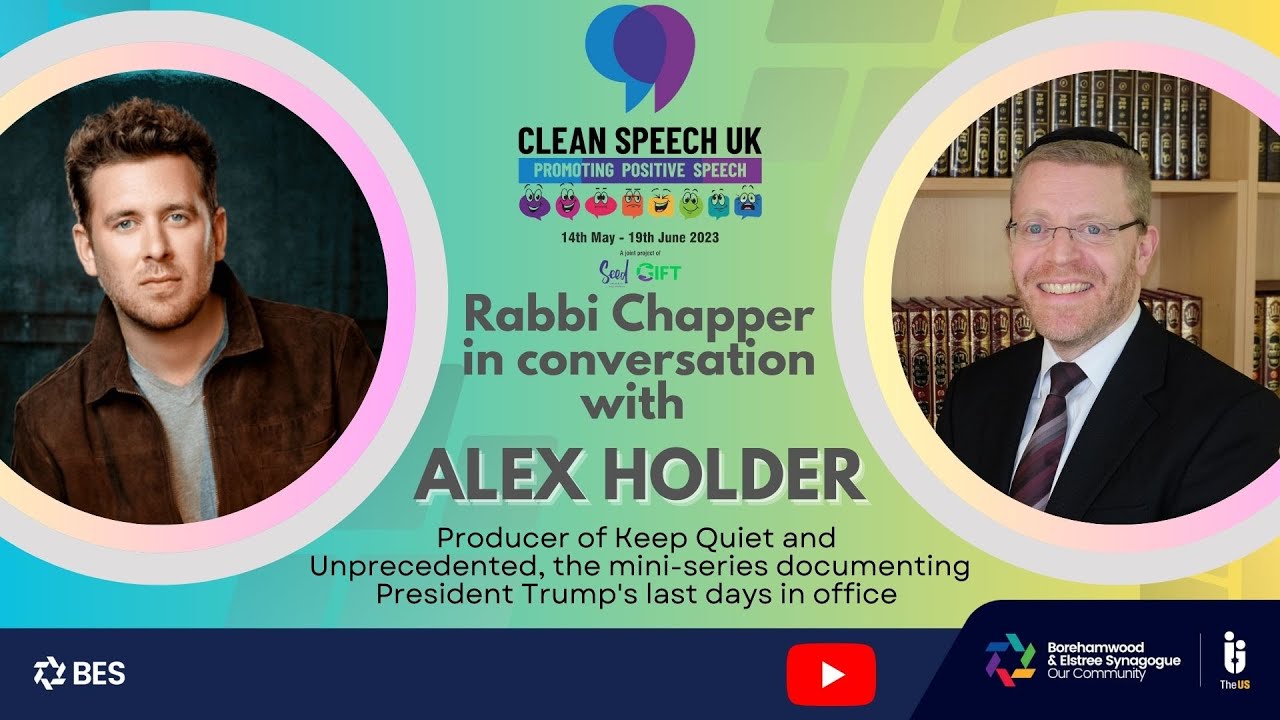 Rabbi Chapper in Conversation with Alex Holder | Clean Speech Project ...
