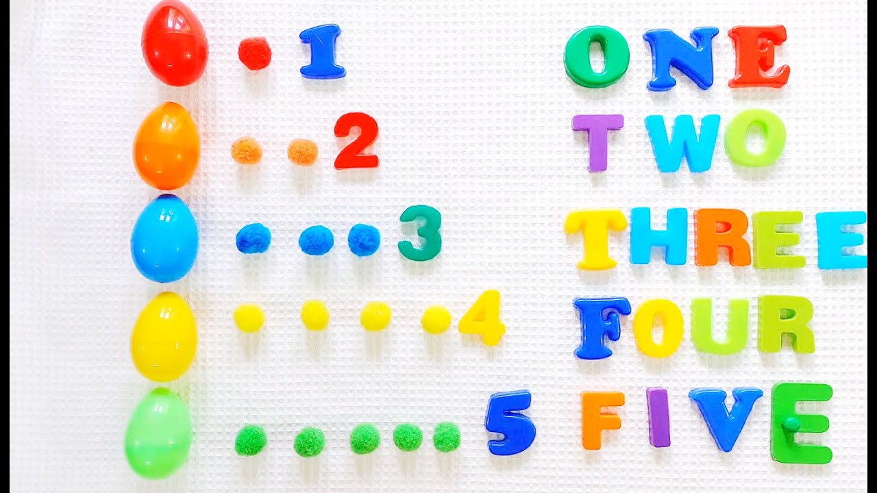 Identify The Color and Learn Spelling of Numbers | Color Identify Kare ...