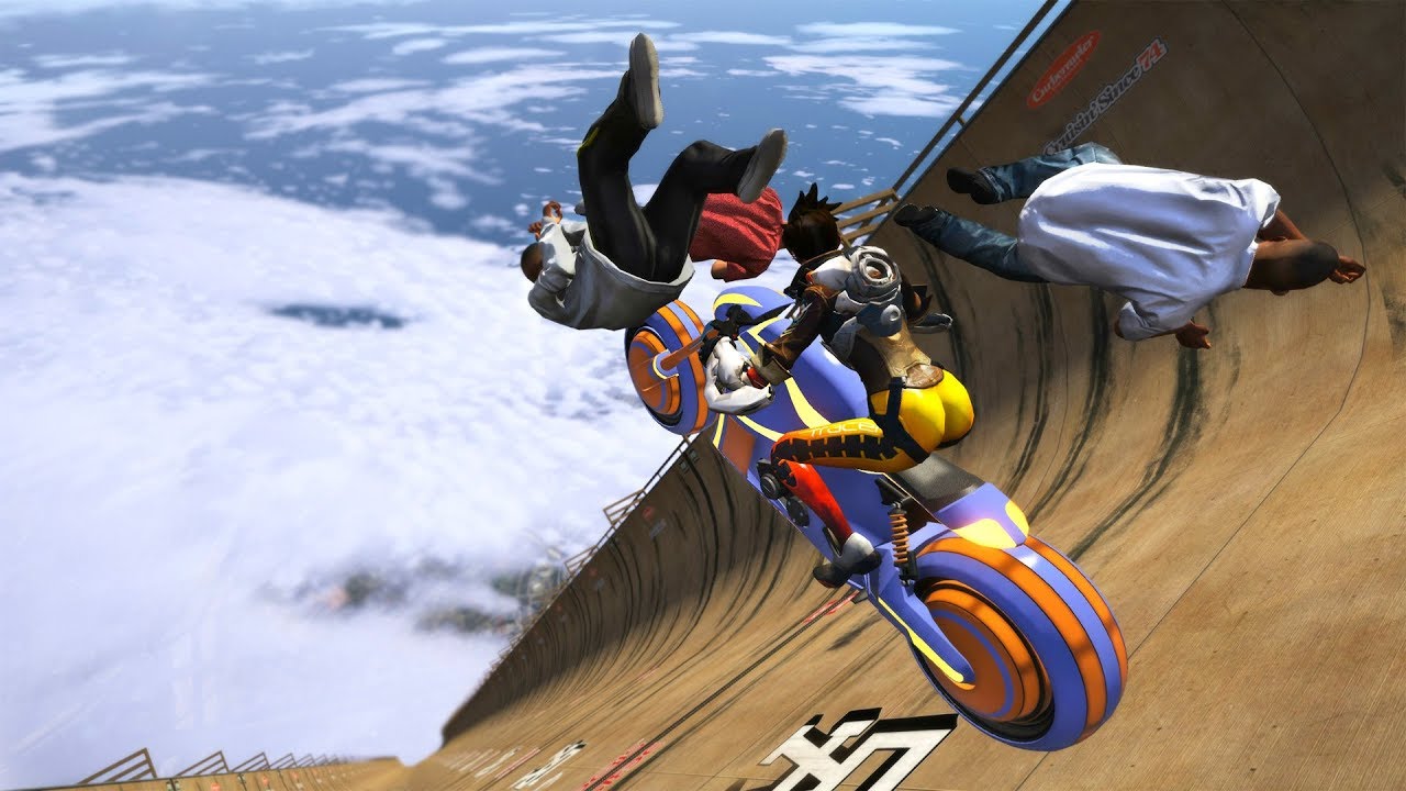 GTA 5 Ragdolls Compilation TRACER (Overwatch) Euphoria Physics | Funny ...