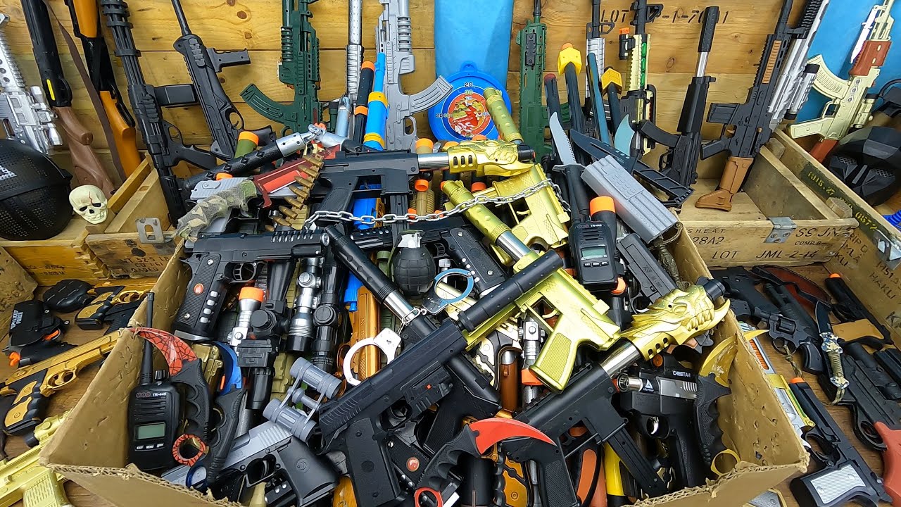 Legendary Box of Toy Guns, Military Special Rifles, Sniper Rifle, AK-47 ...